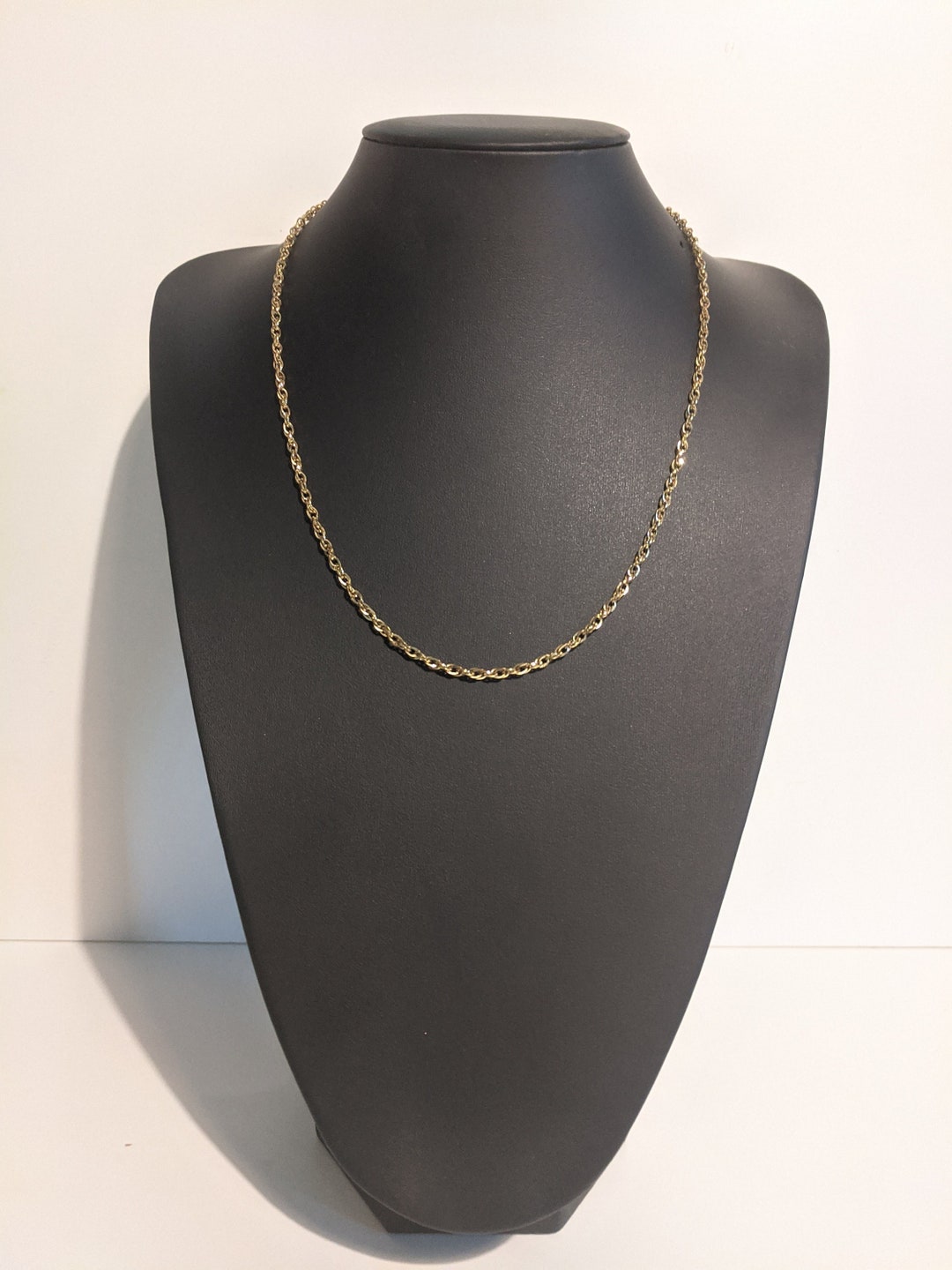 18K Gold Rope Chain 3mm Gold Necklace Slick Chain - Etsy