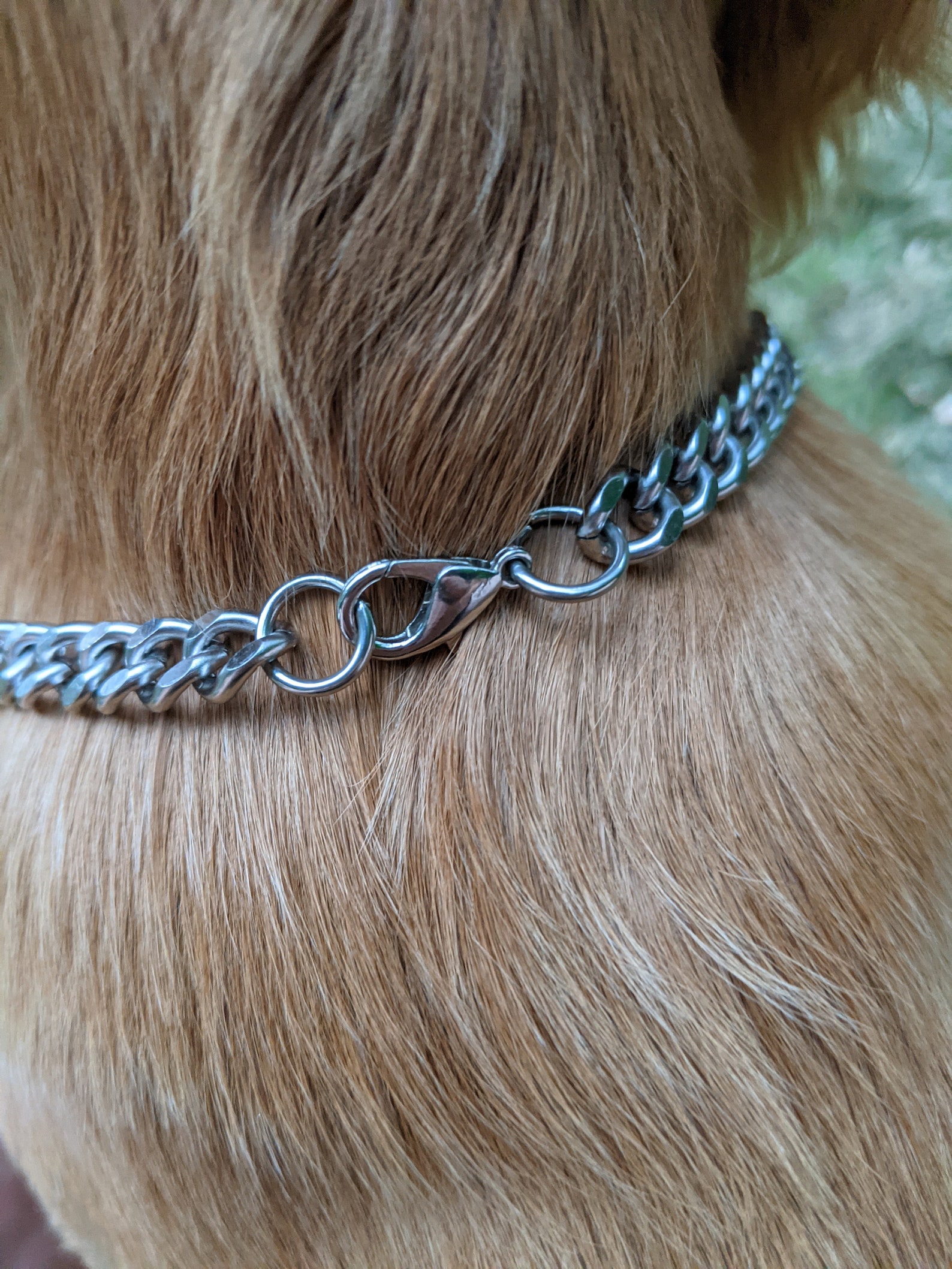Silver Dog Chain 7.5mm Curb Chain Dog Collar Streetwear - Etsy