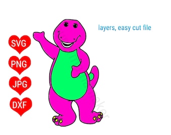 Barney Svg | Etsy