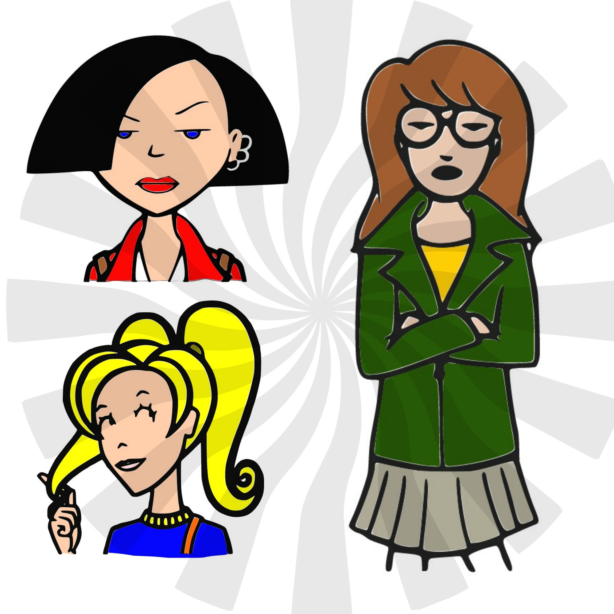 Inspirierte Daria Tv Show 14 Datei Bundle SVG Png JPG | Etsy