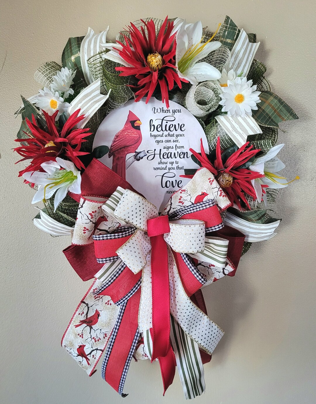 Grief Support Wreath, Sympathy Wreath, Loss of Loved One Decor ...