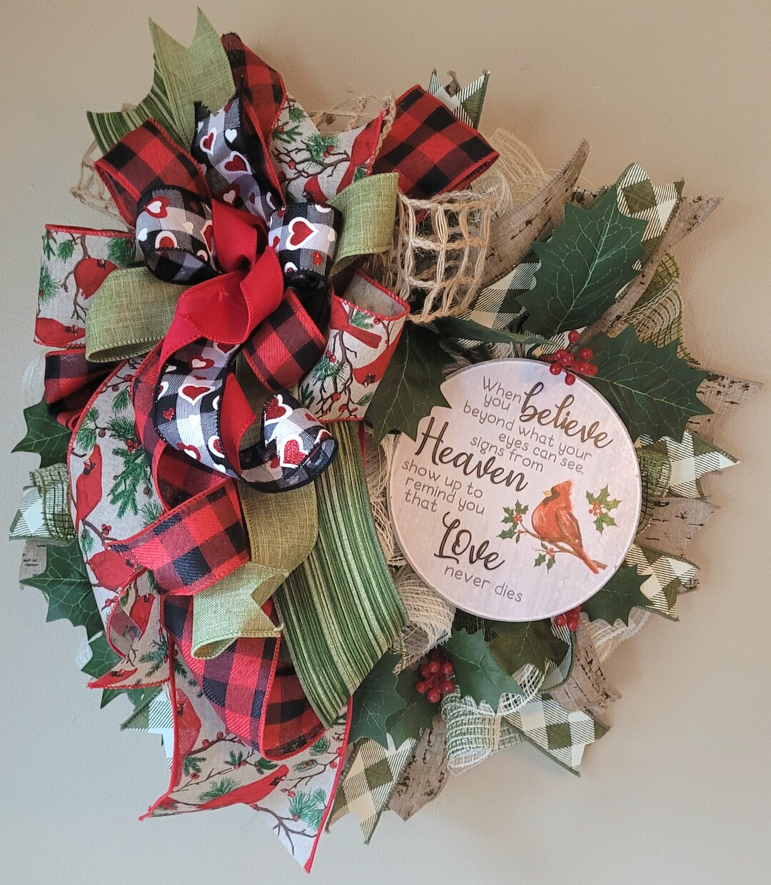 Grief Support Wreath, Sympathy Wreath, Loss of Loved One Decor ...
