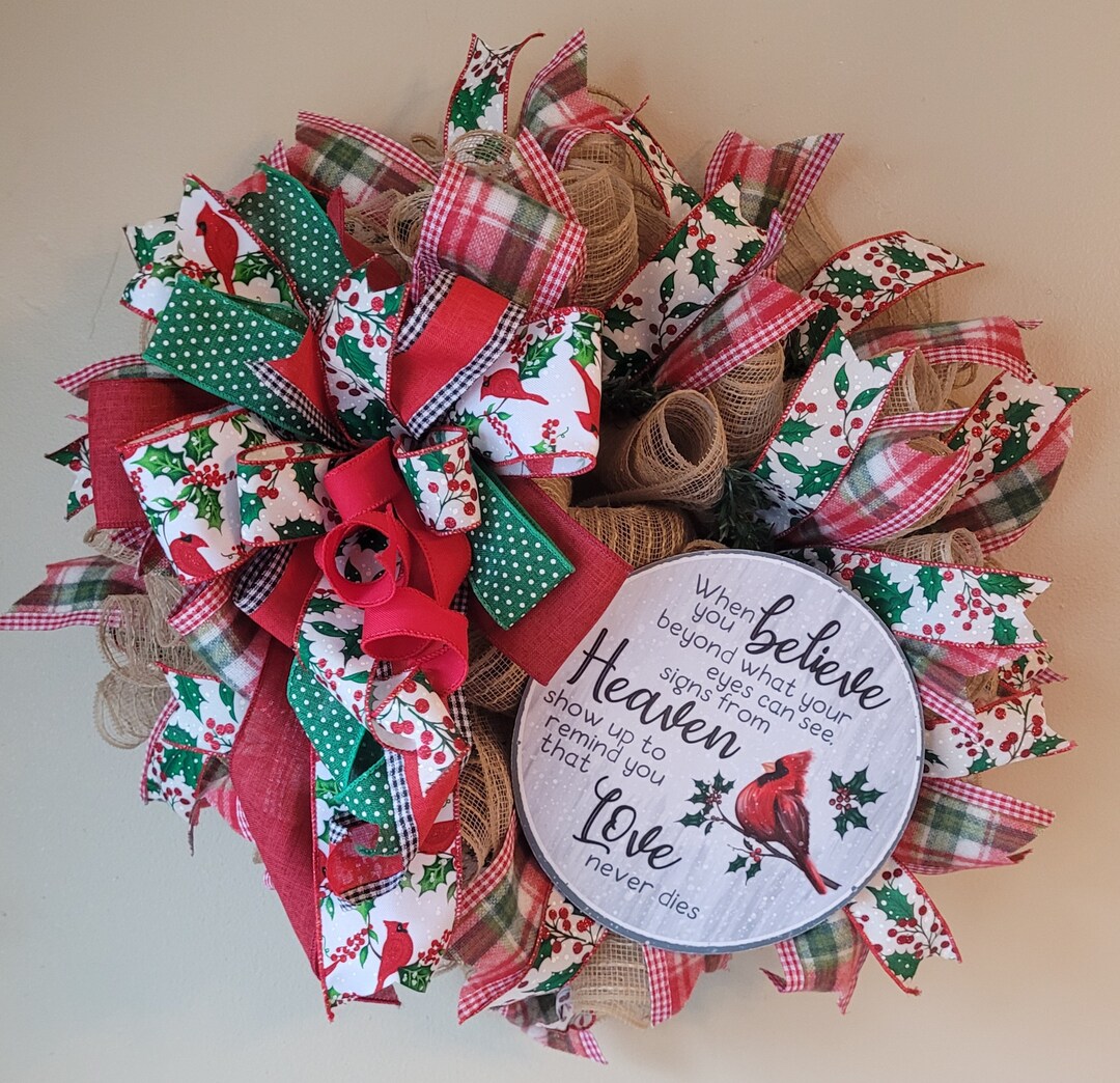 Grief Support Wreath, Sympathy Wreath, Loss of Loved One Decor ...