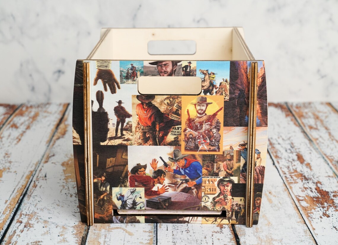 Funny LP Storage Comic Strip Storage Box Wood Vinyl Record - Etsy