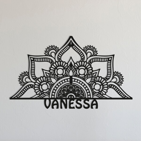 Mandala Name Art - Etsy