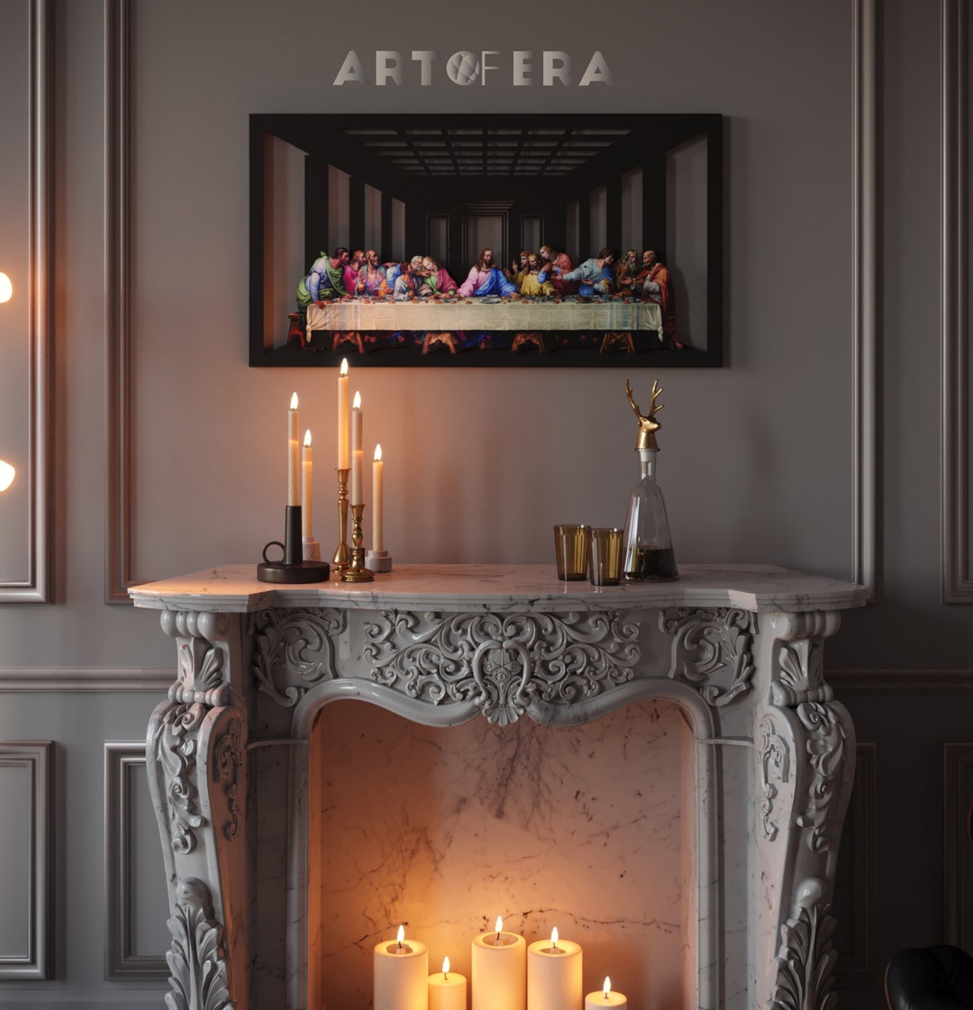 Last Supper Metal Wall Art, Christian Wall Decor, Housewarming Gift ...