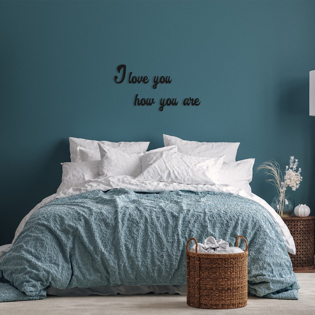 I Love You Metal Wall Decor, How Are You Words Sign, Love Home ...