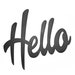 Hello Metal Sign Welcome Word Wall Art Metal Door Decor - Etsy