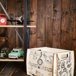 Wooden Music Box, Box for Records, Gift for Music Lovers, Music Studio ...