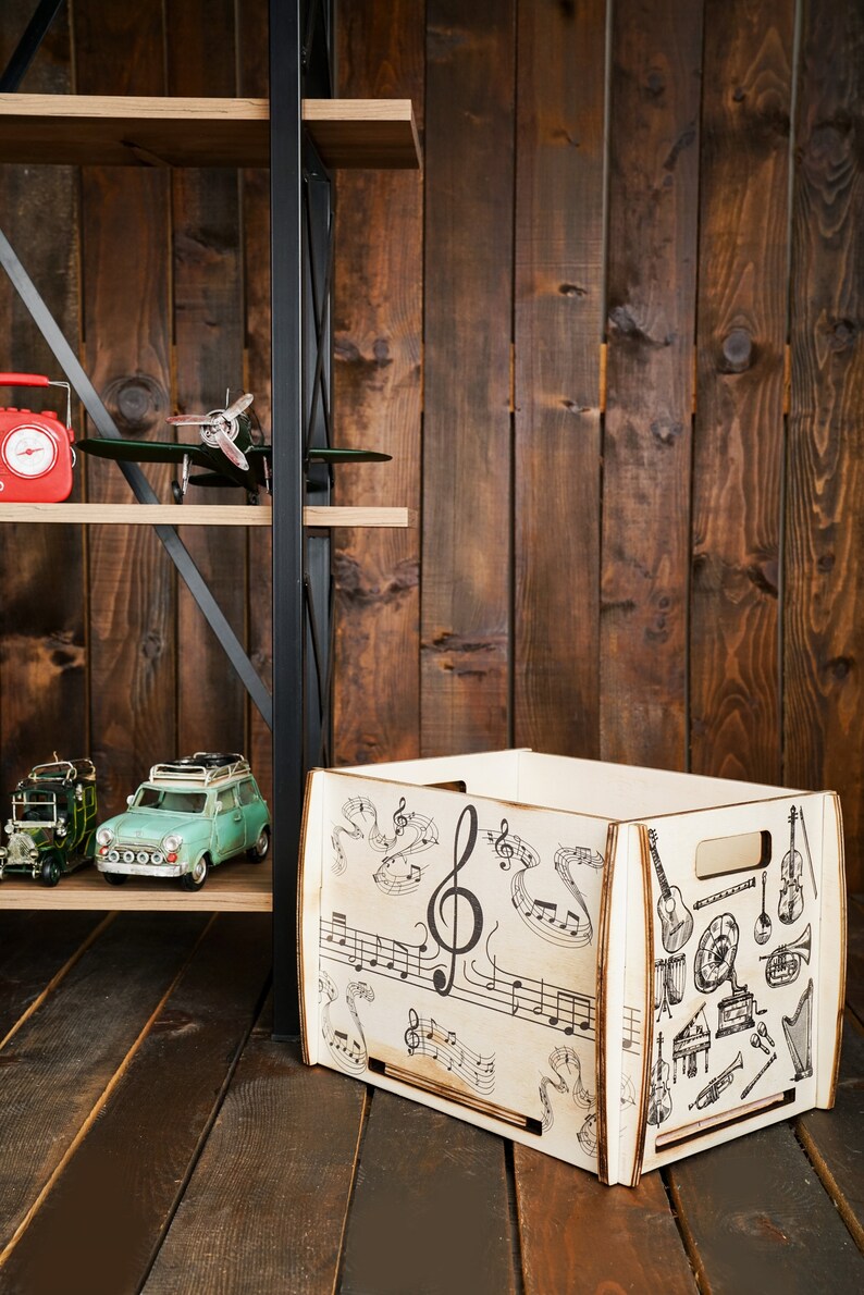 Wooden Music Box Box for Records Gift for Music Lovers - Etsy