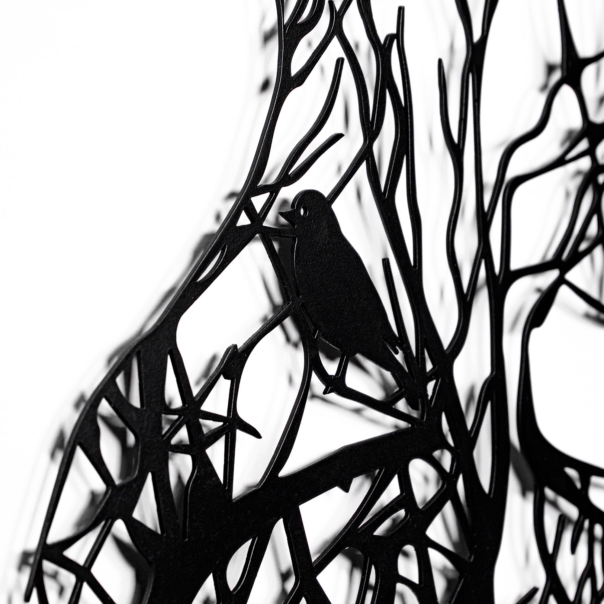 Creative Tree Woman Silhouette Art Metal Tree Female Artwork - Etsy