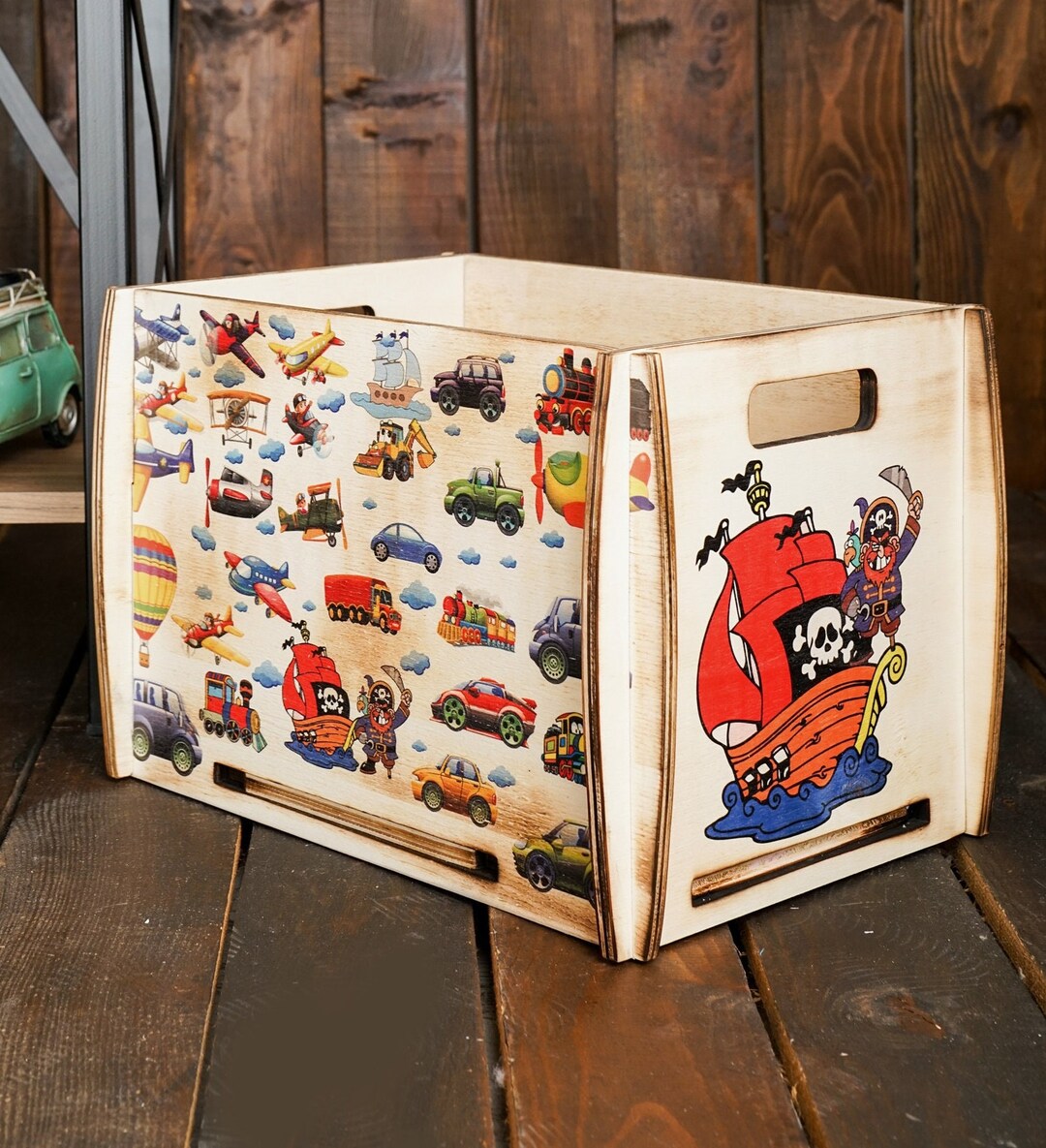 Cute Vehicles Designed Toys Box for Your Boys Kids, Disassembled ...