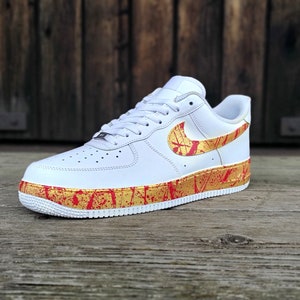 Nike Air Force 1 AF1 bloody Gold Cartoon Drip Logo Own Creations Are ...