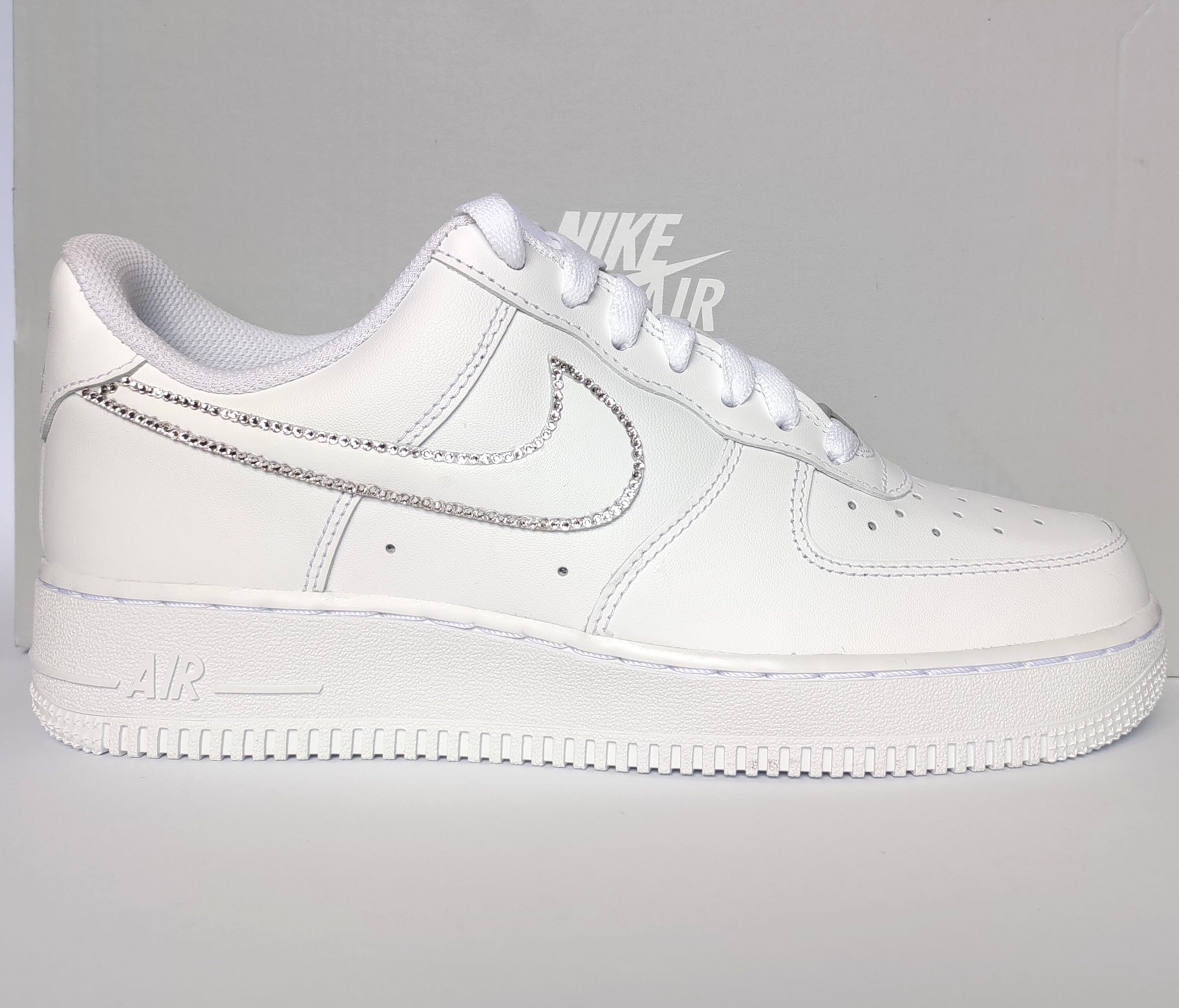 Nike Air Force 1 AF1 crystal Line | Etsy