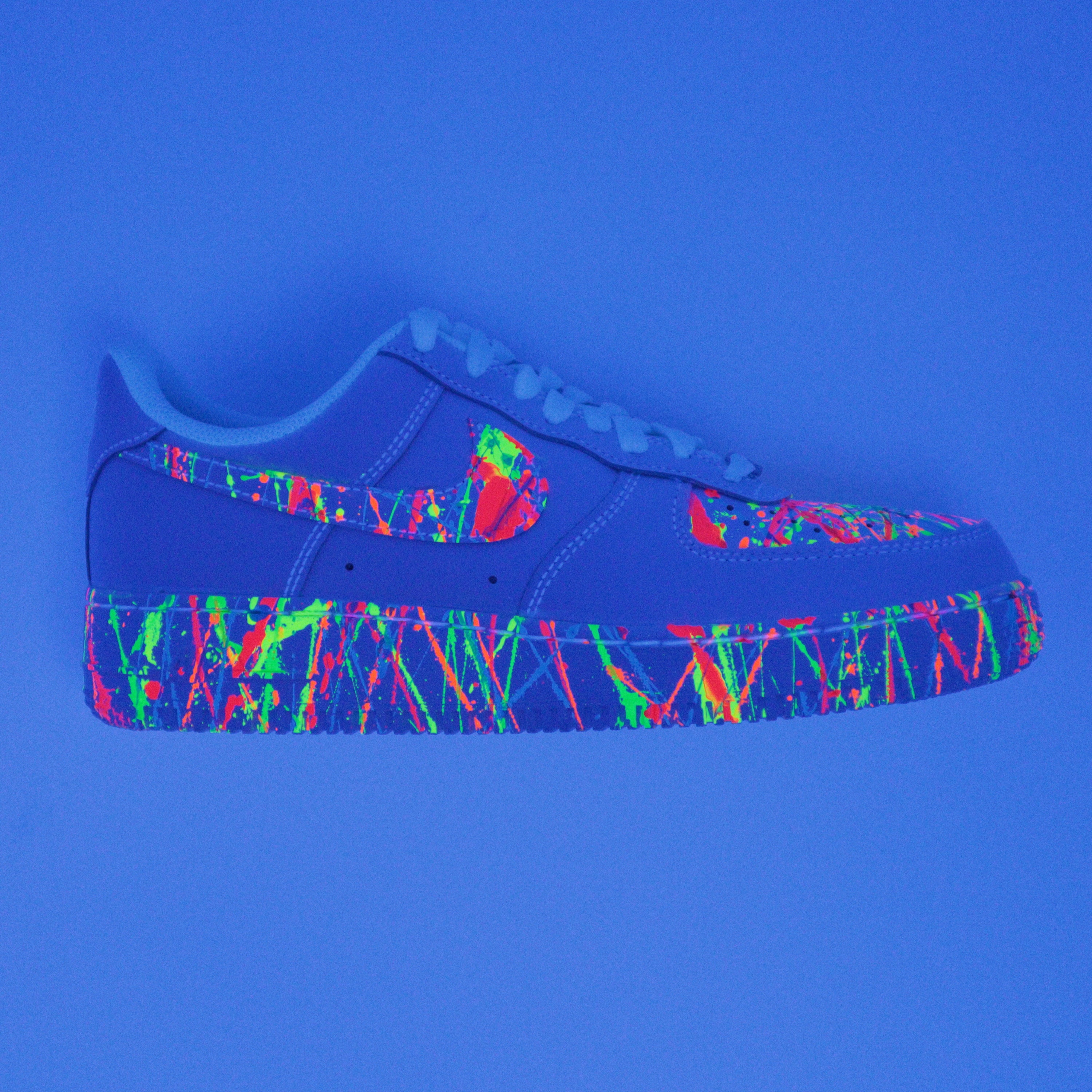 Nike Air Force 1 AF1 Custom explosive Neon - Etsy