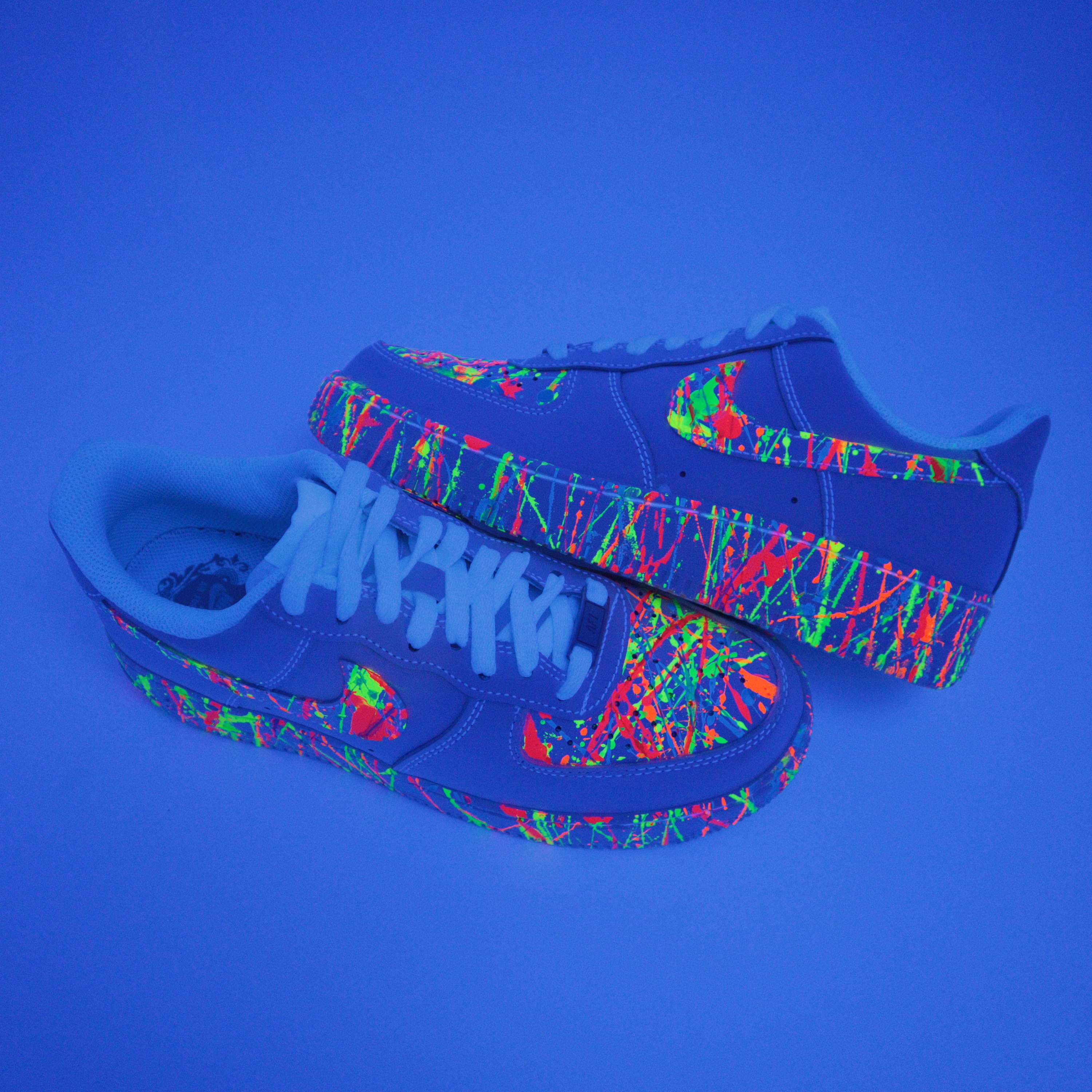 Nike Air Force 1 AF1 Custom explosive Neon - Etsy