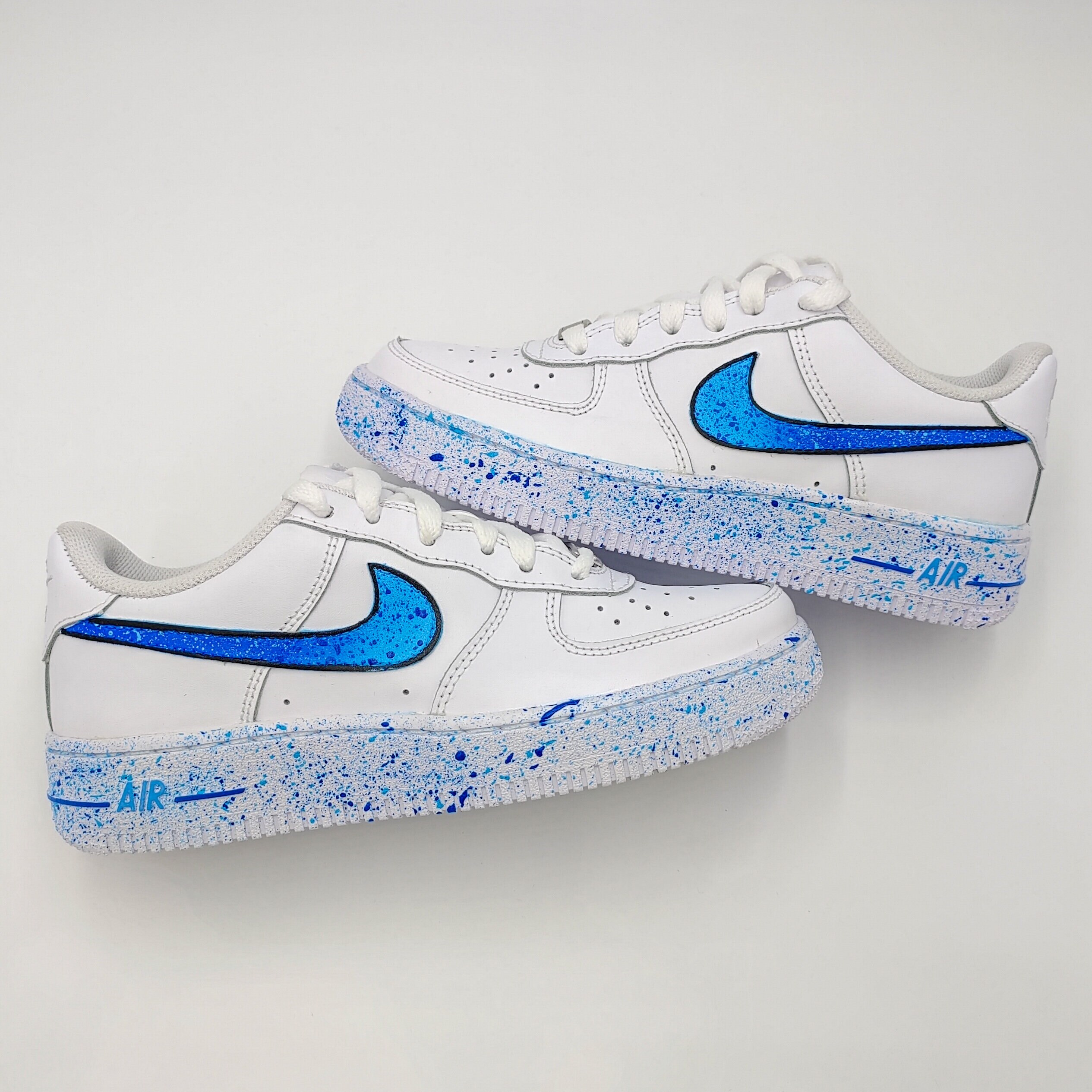 Nike Air Force 1 AF1 blue Sea - Etsy