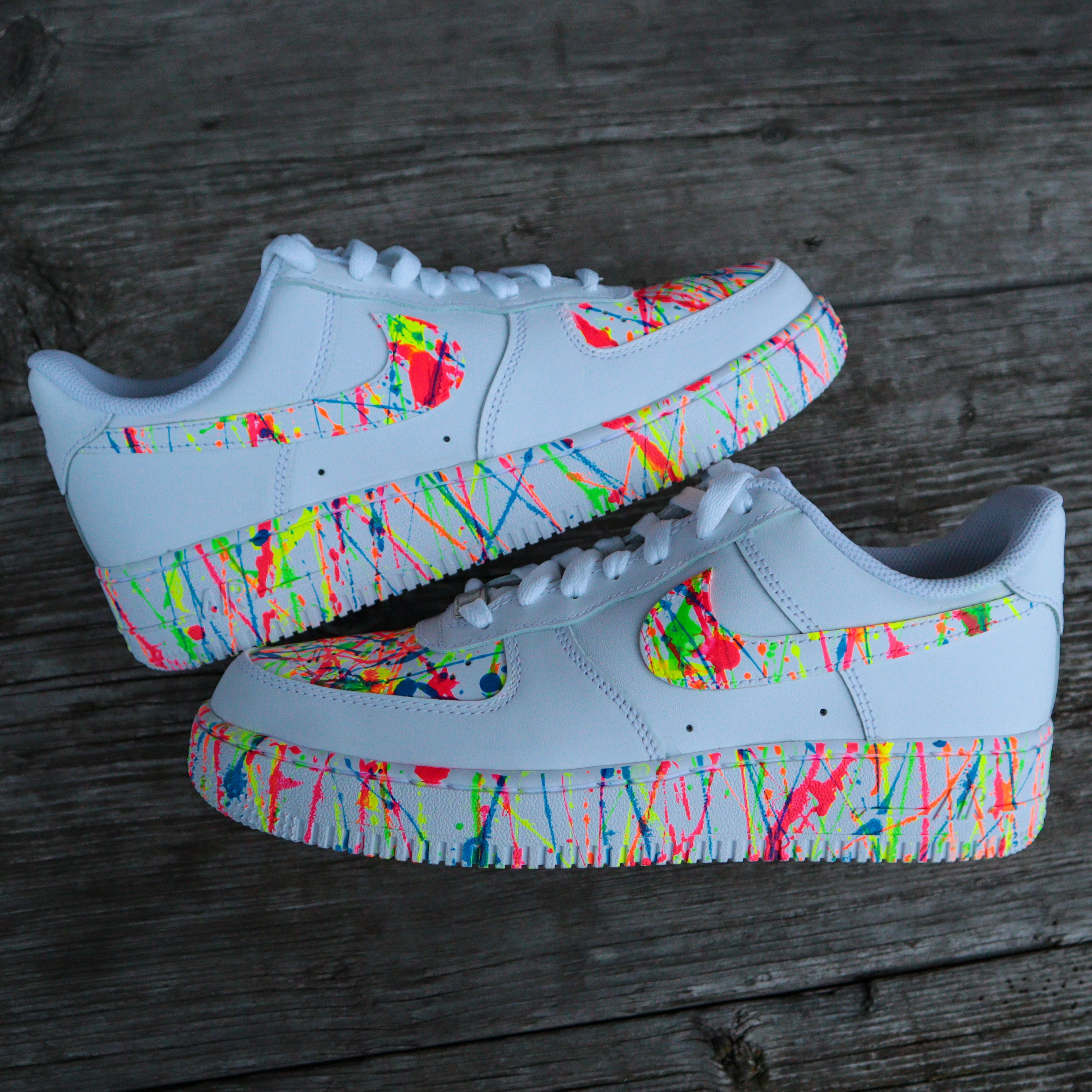 Nike Air Force 1 AF1 Custom explosive Neon - Etsy