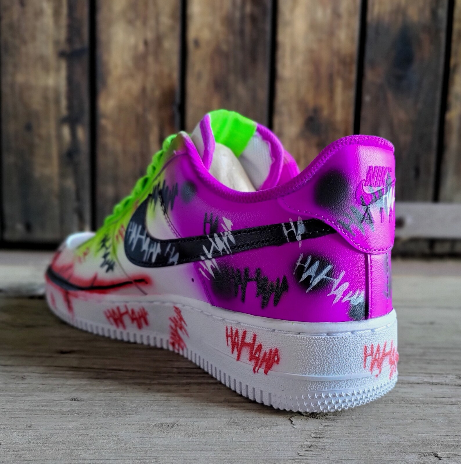 Nike Air Force 1 AF1 Joker Edition Cartoon - Etsy España