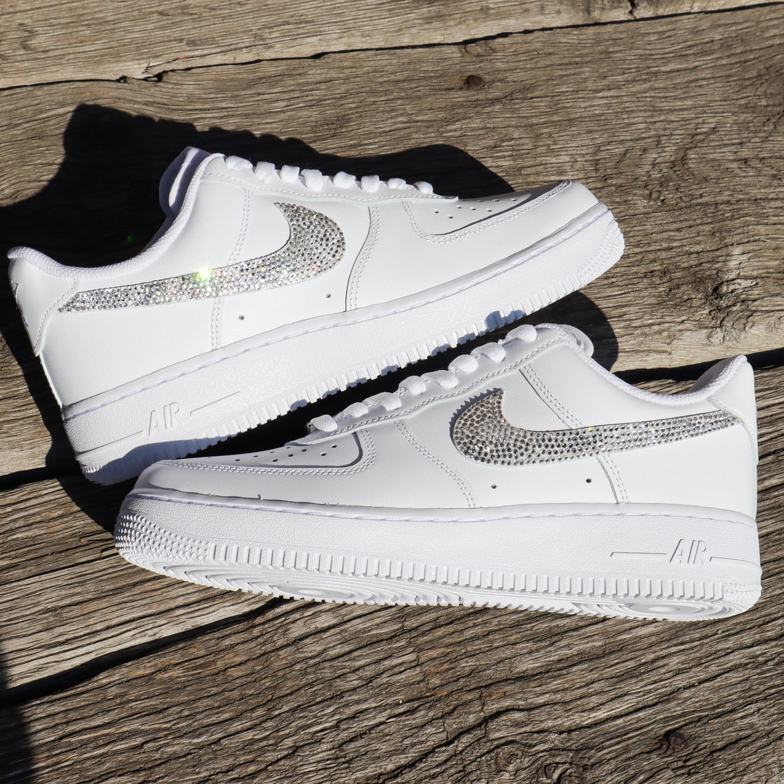 Nike Air Force 1 AF1 Meets Swarovski crystal | Etsy
