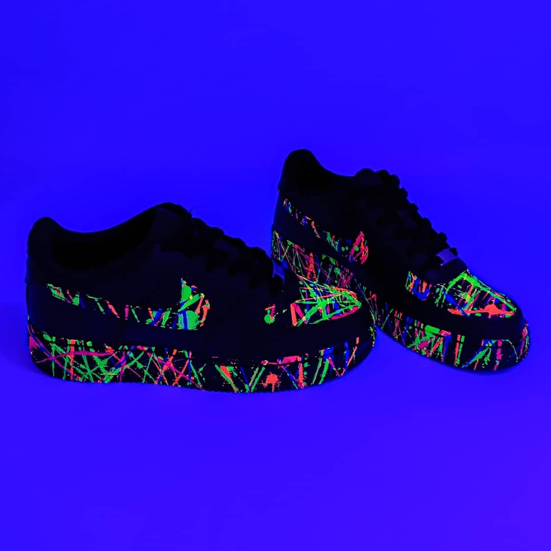 Nike Air Force 1 AF1 Explosive Neon | Etsy