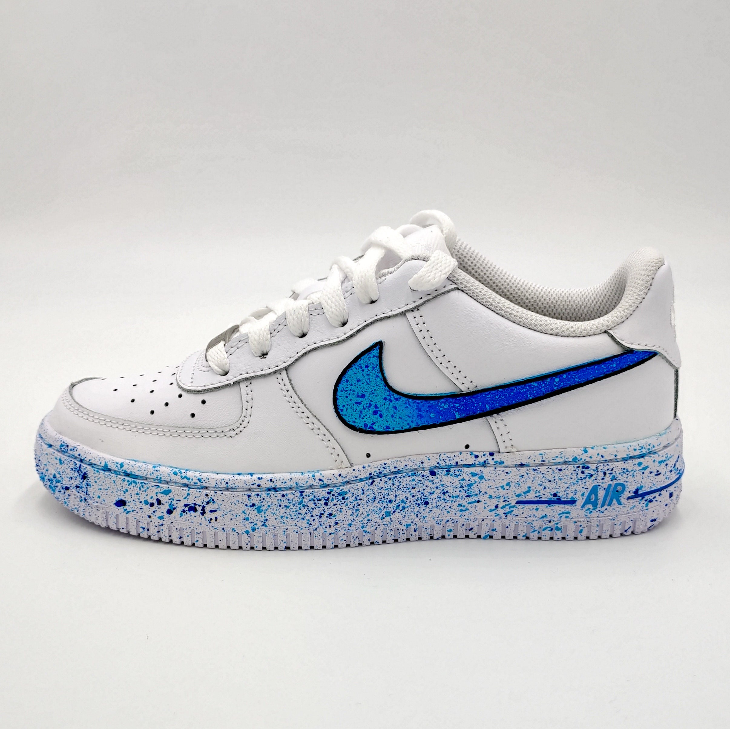Nike Air Force 1 AF1 blue Sea - Etsy