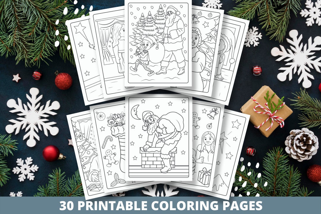 Christmas Coloring Pages - 30 Printable Christmas Coloring Pages for ...