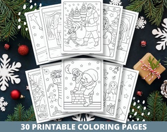 Christmas Coloring Pages 40 Printable Christmas Coloring Pages for Kids ...