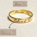 Actual Handwriting Ring Personalized Handwriting Gift for - Etsy