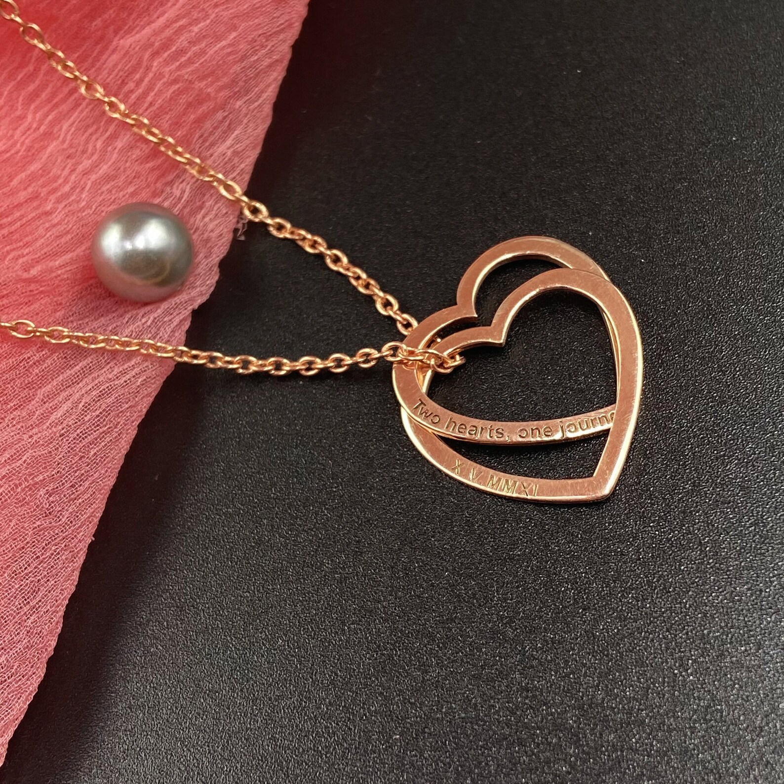 Custom Heart Necklace Personalized Heart Necklace - Etsy