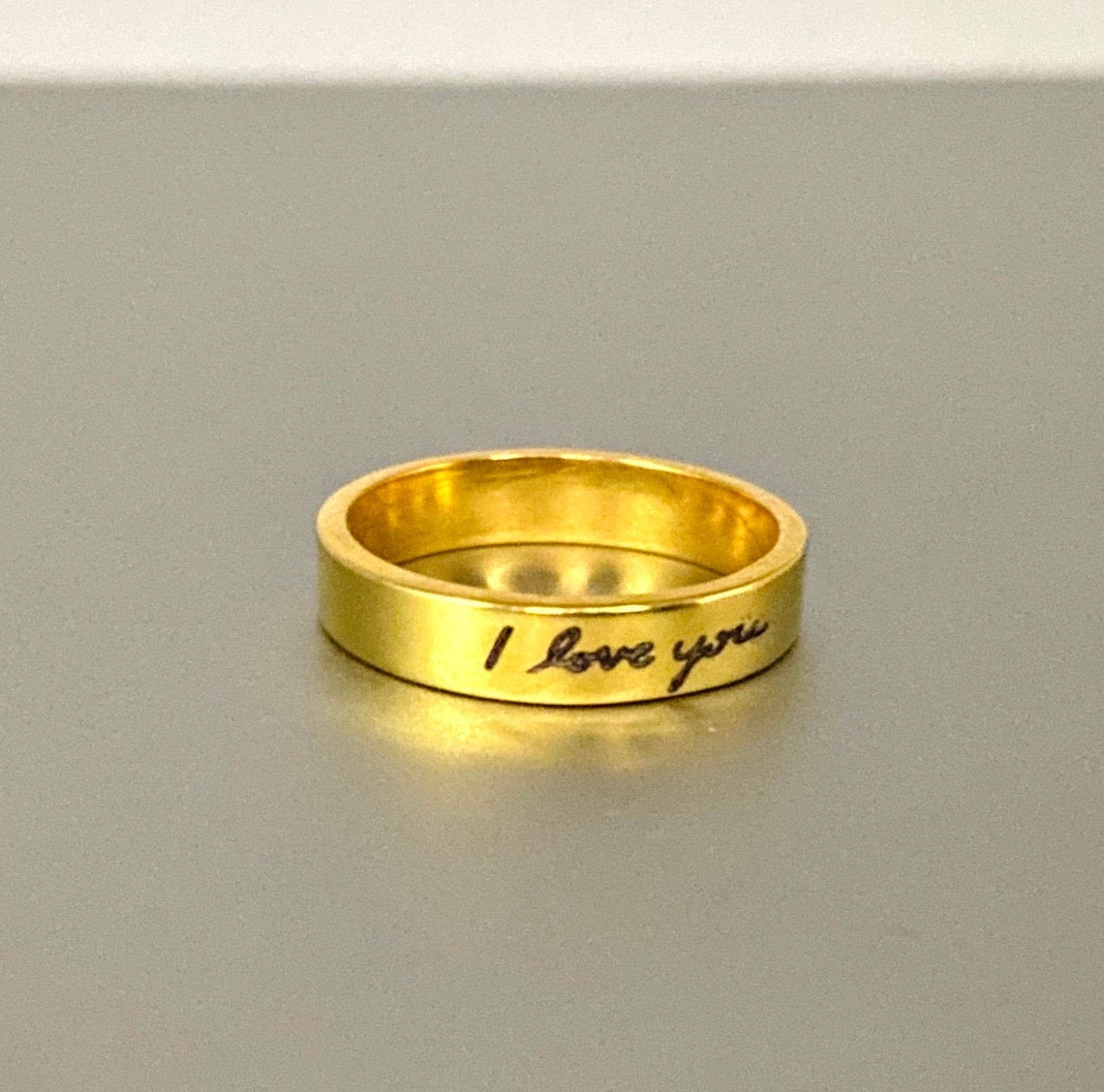 Personalized Handwriting Ringactual Handwriting Band - Etsy