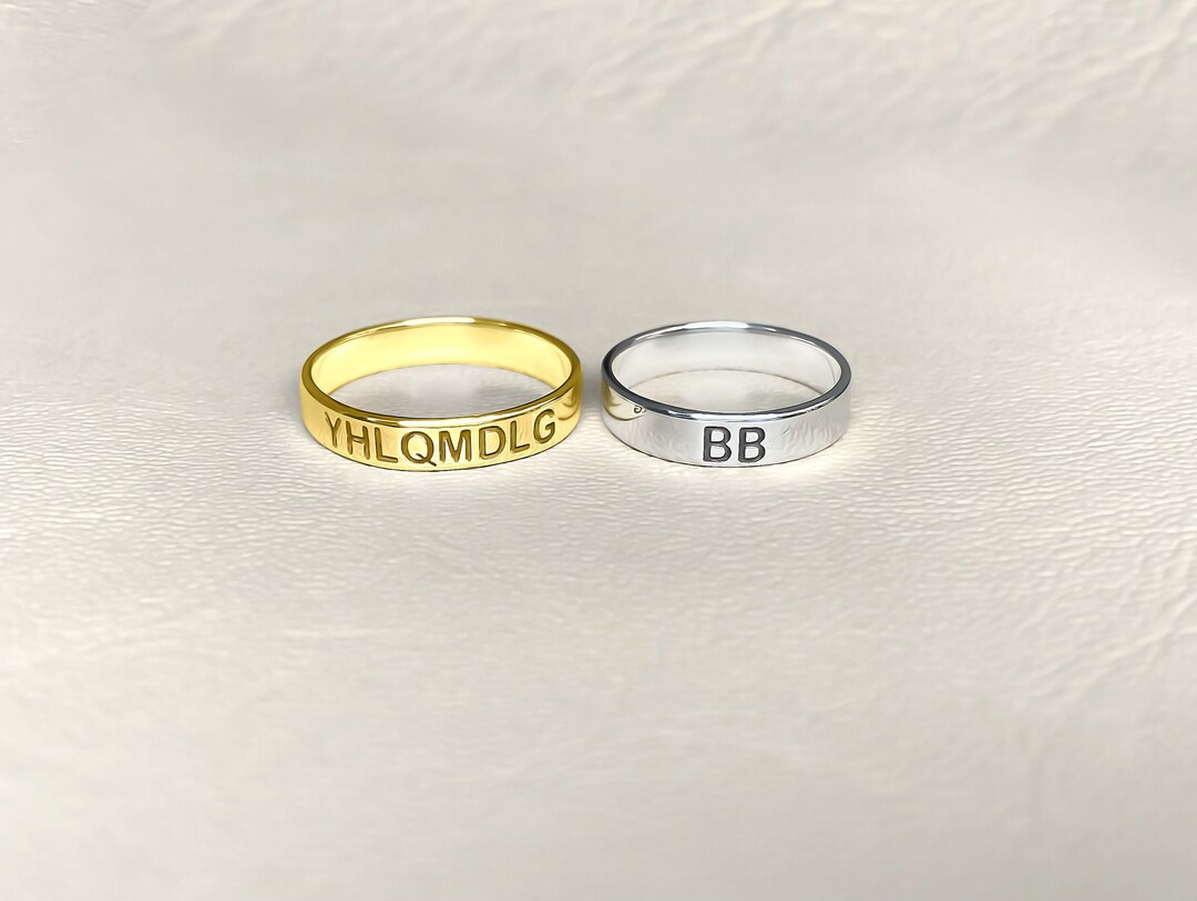 BTS Army Rings in Silver - Yhlqmdlg Ring - Bb MINGI ATINY Ring - Hope ...