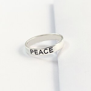 Peace Ring - Harry Styles Ring - Handwritten Jewellery - Signature Ring ...