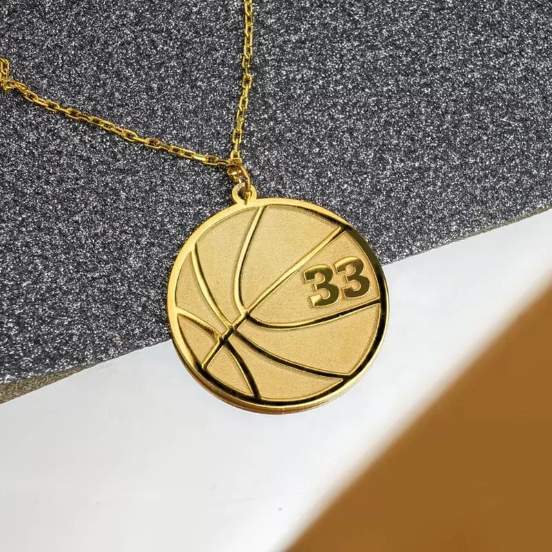 Basketball Necklace - Etsy