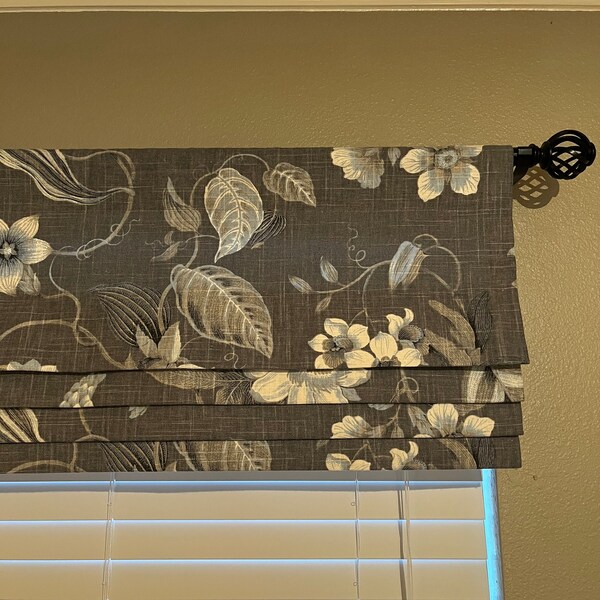 Faux Roman Shade Valance - Etsy