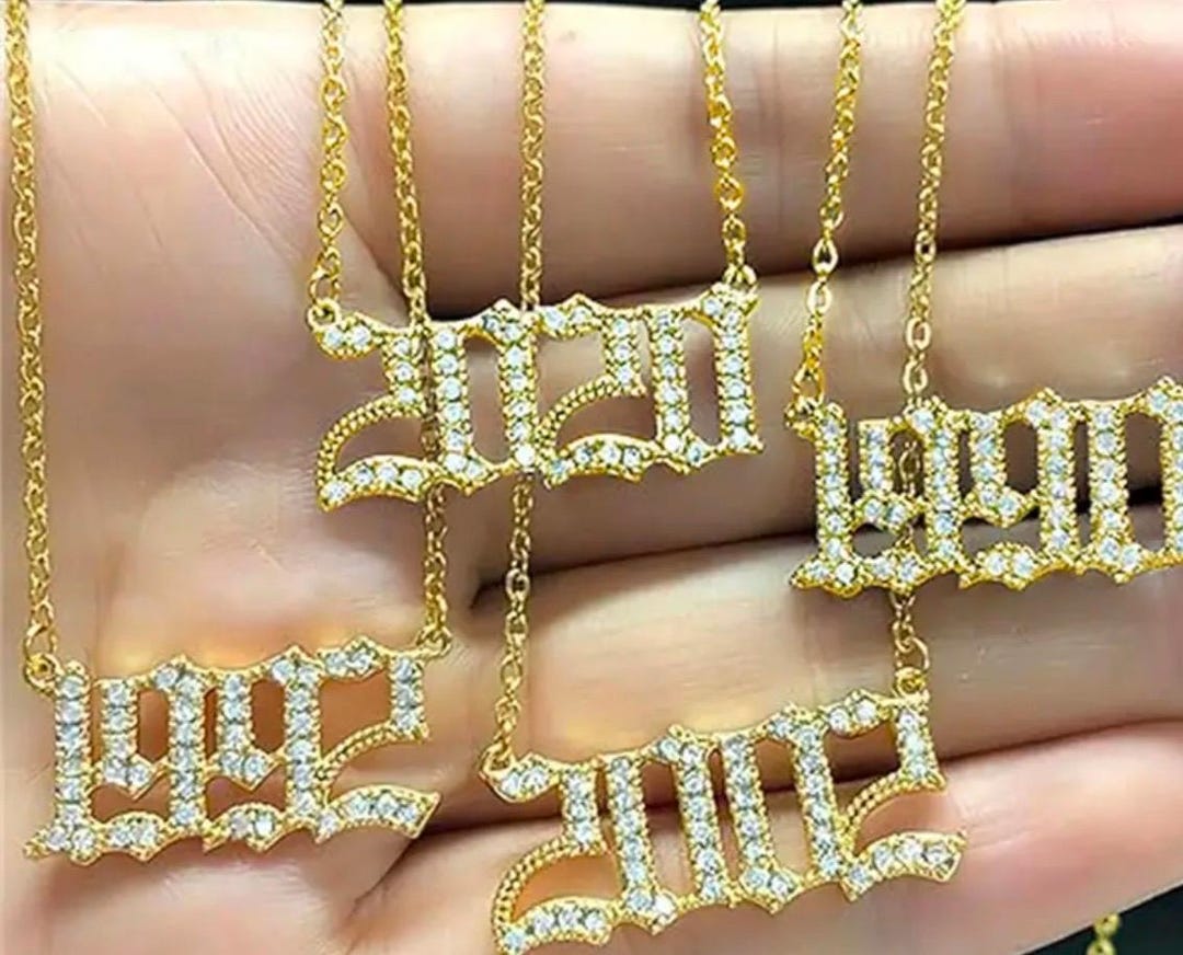 Year Chains , Birthday Year Chains - Etsy