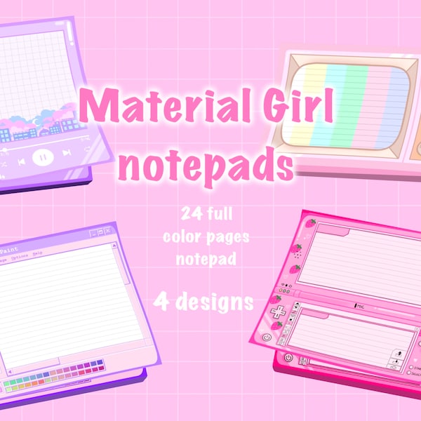 Aesthetic Note Pad - Etsy