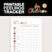 Feelings Chart, Toddler Emotion, Mood Tracker Digital Download ...