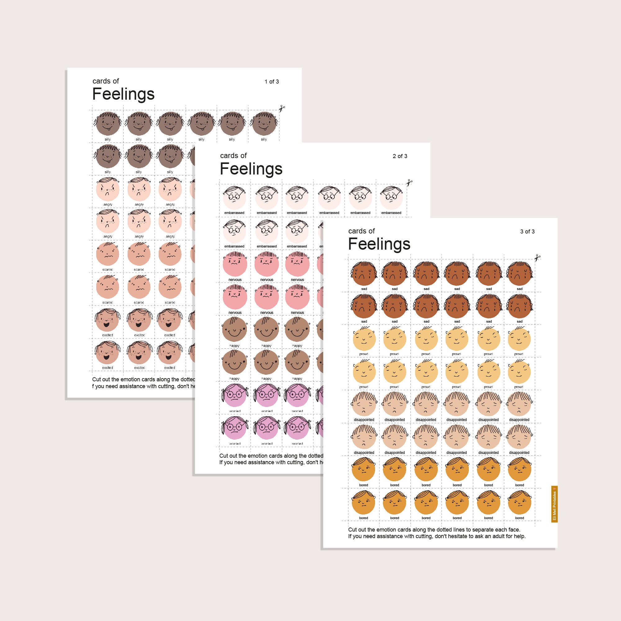 Kids Mood Tracker Printable, Emotion Chart for Children, Mood Chart ...