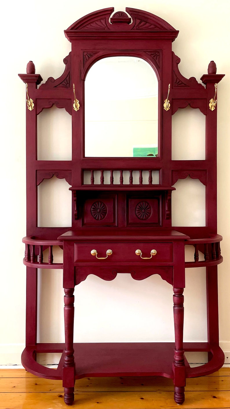 SOLD OUT - Upcycled Antique Solid Wood Hall Stand - Height 230cm ...
