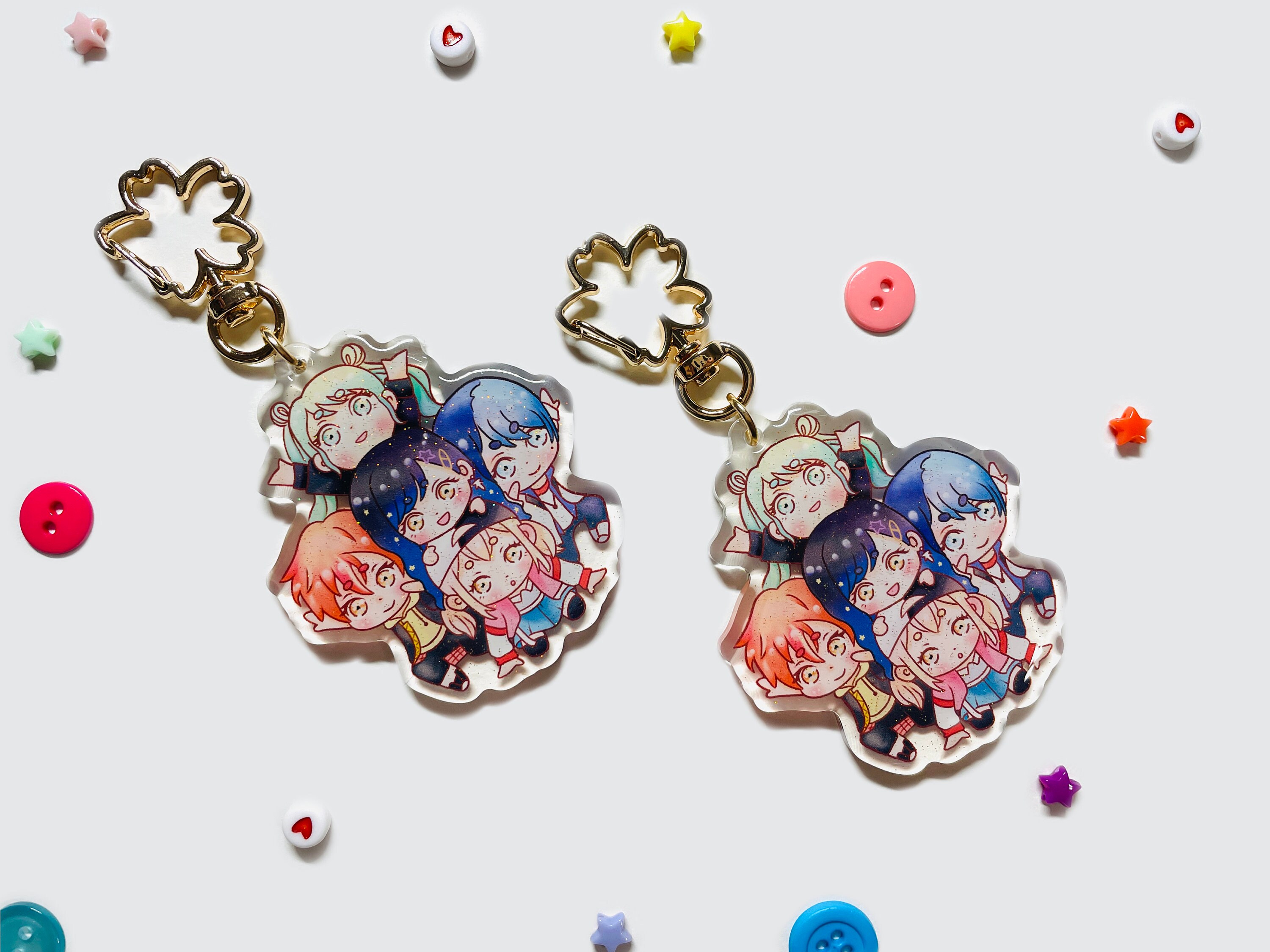 Vivid Bad Squad Anime Keychains Kawaii Keychains - Etsy