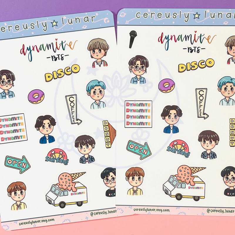 Bts Dynamite Sticker - Etsy