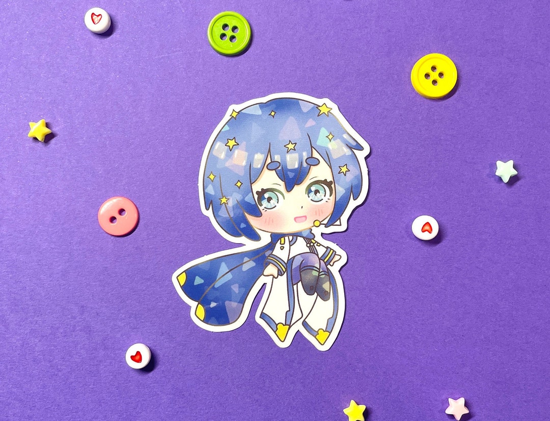 Kaito Vinyl Sticker Anime Sticker Prosekai Kawaii Chibi Waterproof ...