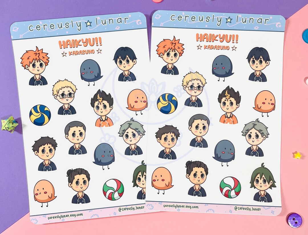 HQ Volleyball Stickers Crows Stickers Kawaii Stickers Japanese ...