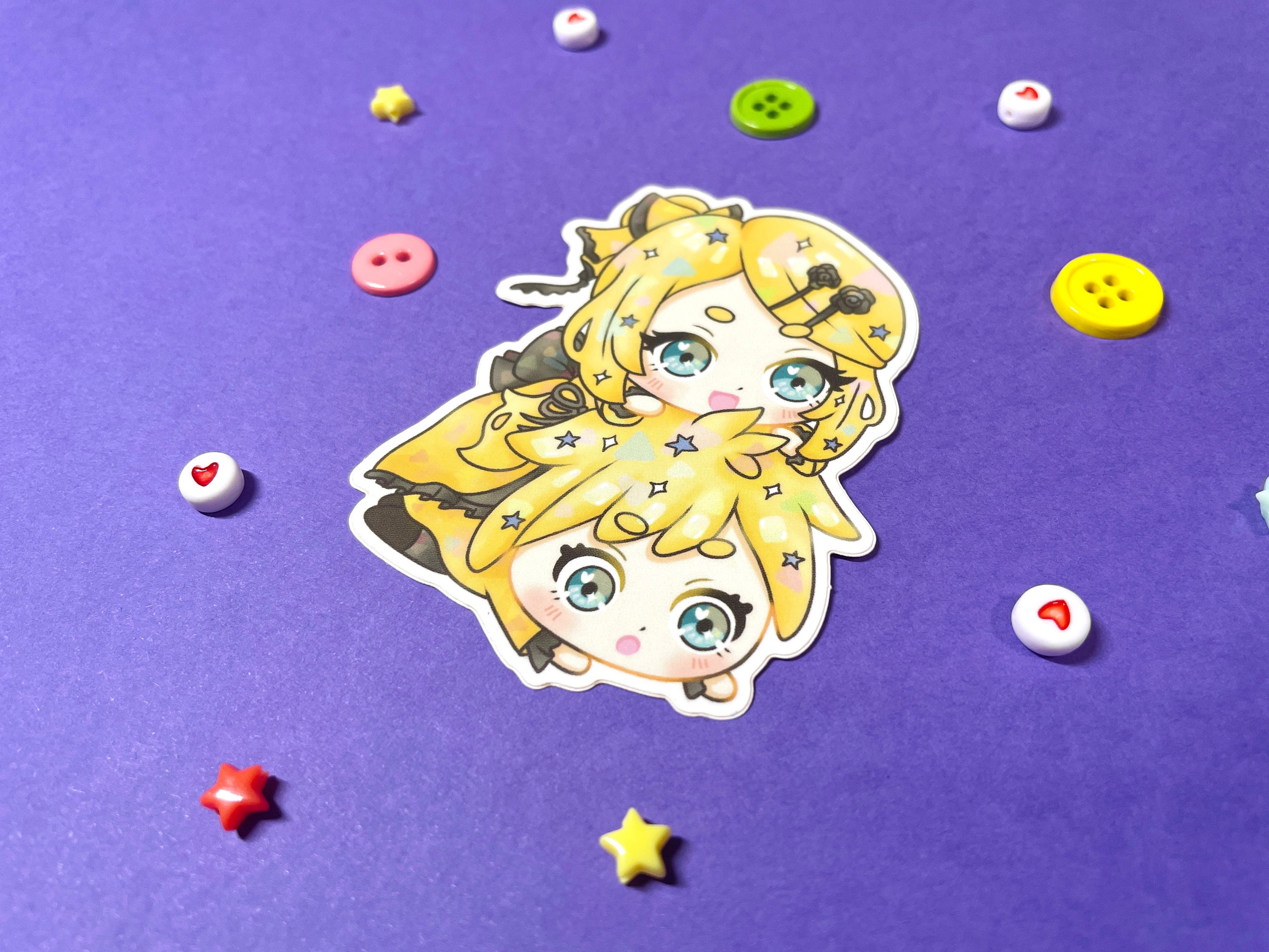 Rin & Len Vinyl Sticker Anime Sticker Prosekai Kawaii - Etsy