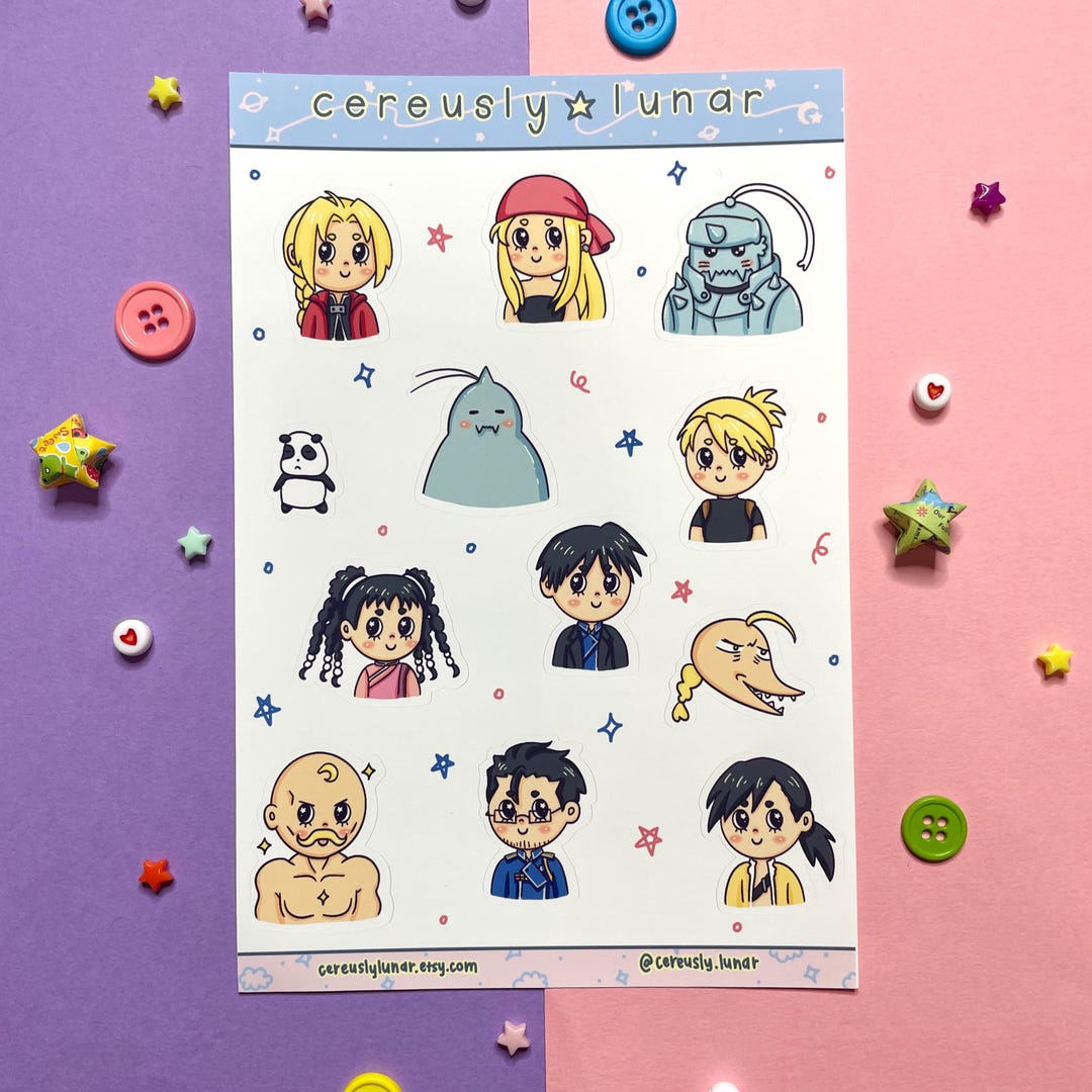 Anime Sticker Sheets | Chemistry | Kawaii Stickers | Japanese Animation ...