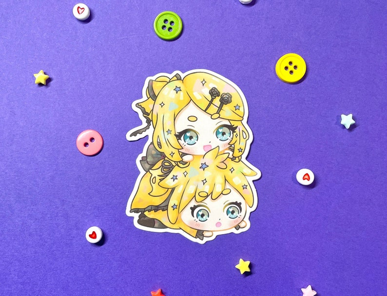 Rin & Len Vinyl Sticker Anime Sticker Prosekai Kawaii - Etsy