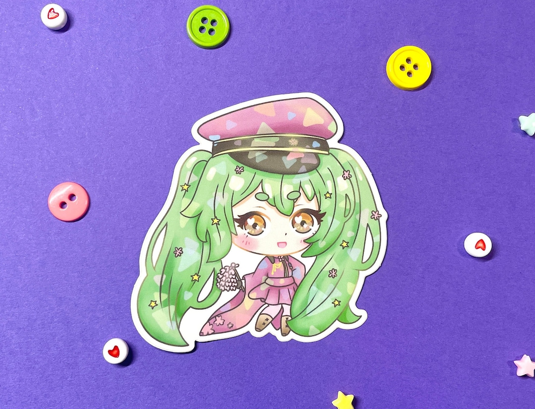 Miku Vinyl Sticker Anime Sticker Hatsune Prosekai Chibi Waterproof ...