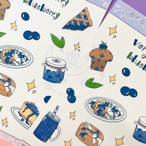 Very Berry Blueberry Stickers Planner Stickers Berry Stickers Cute ...