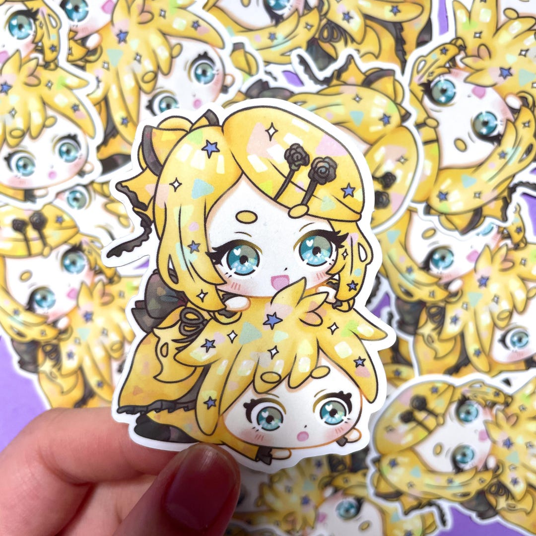 Rin & Len Vinyl Sticker | Anime Sticker | Prosekai | Kawaii Chibi ...